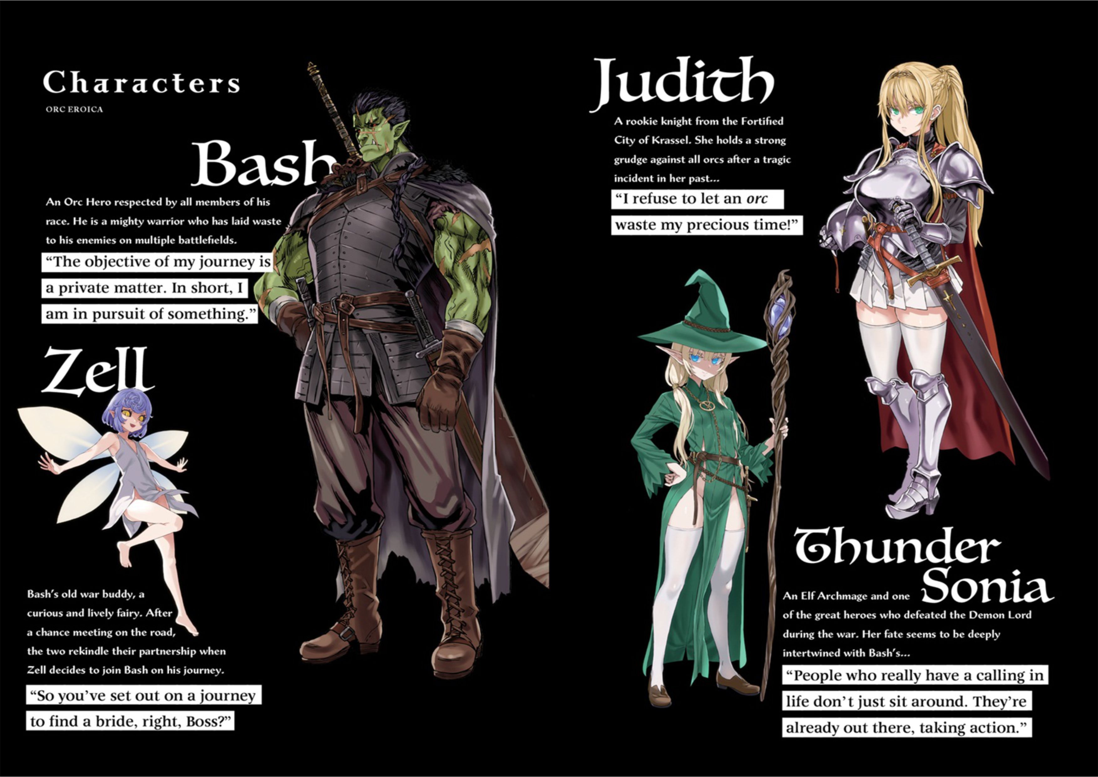 Orc Eiyuu Monogatari Sontaku Retsuden V1 Illustration - Megumi Novel